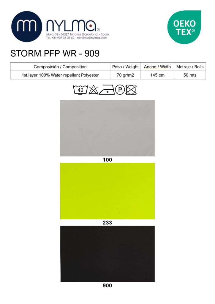 STORM PFP WR – Manufacturas Nylma